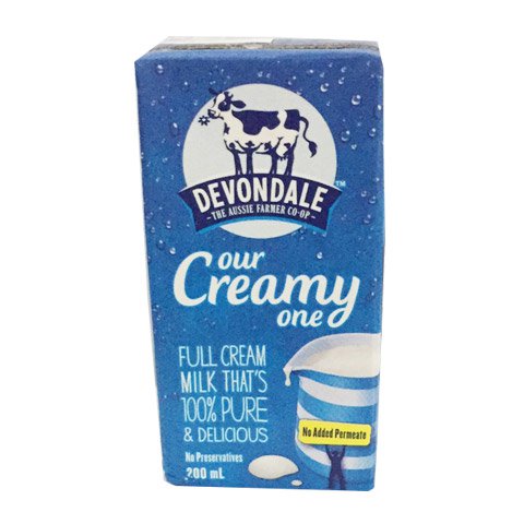 Sữa Devondale Nguyên Kem 200ml cung cấp Canxi, Protein và Vitamin A